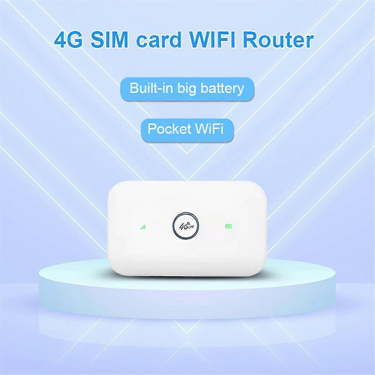 4G Router Trådlös Wifi Modem Sim Card Router Mifi Pocket Hotspot 8 Wifi ...