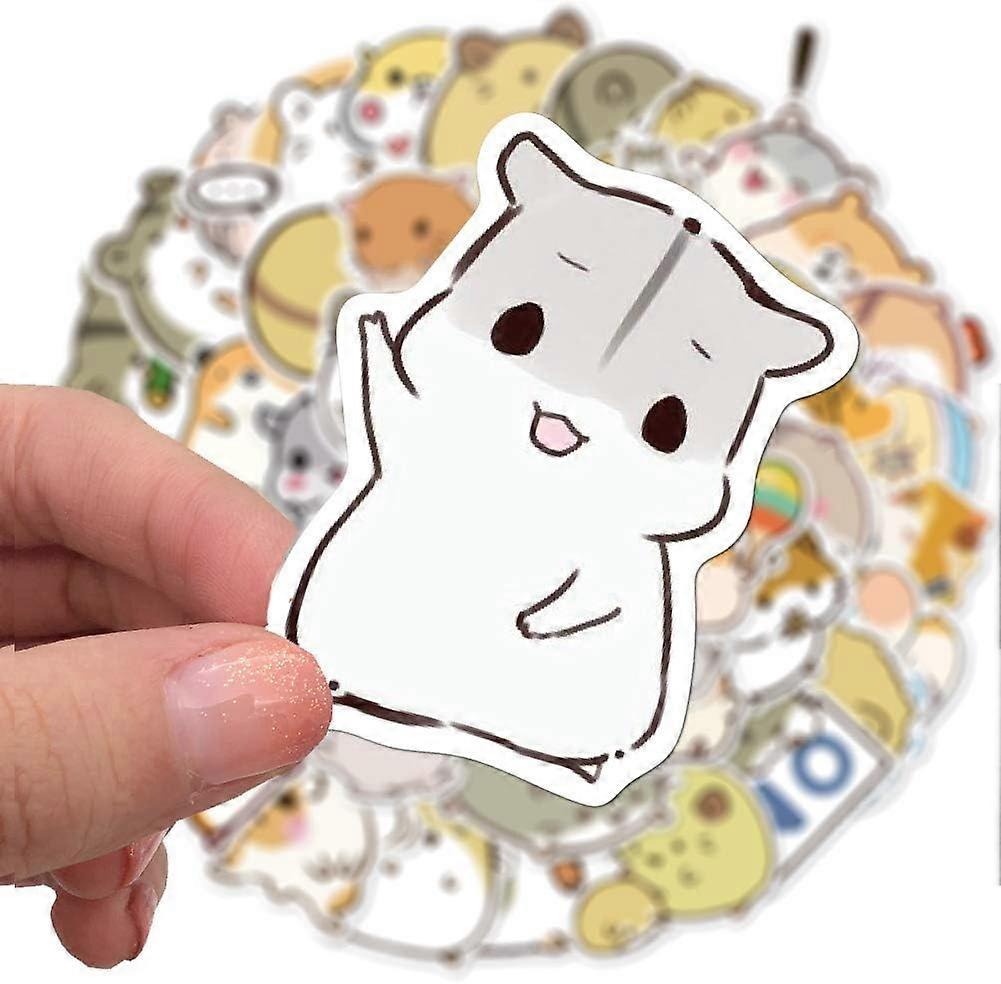 Cute Hamster Stickers for Kids-100PCS/2 Sticker Packs,Vinyl Waterproof ...