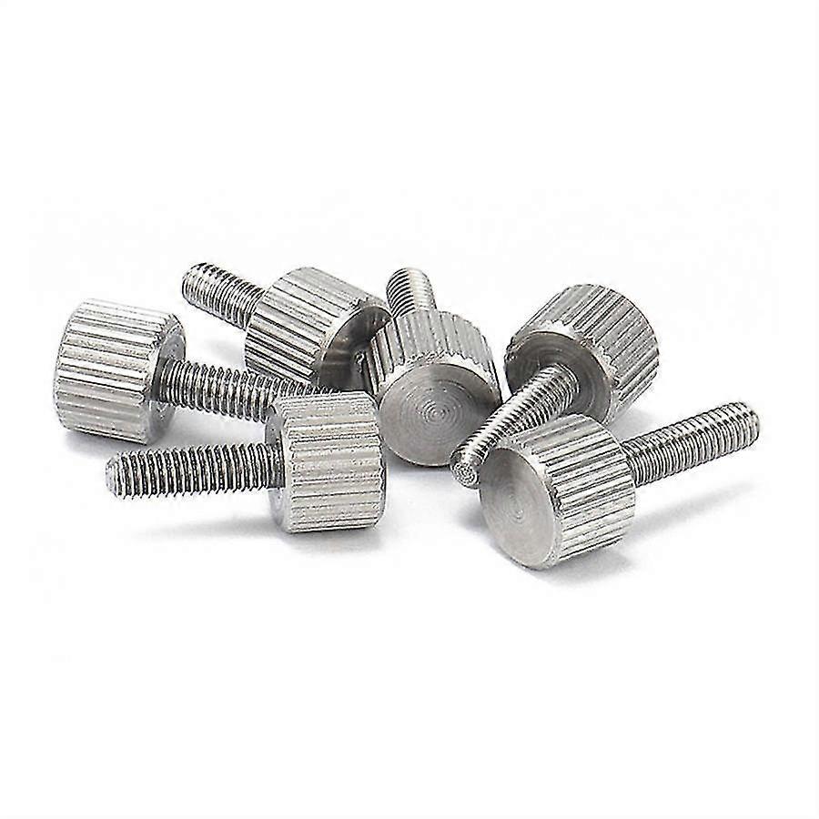 Knurled Stainless Steel Thumb Screw M3 M4 M5 M6 Flat Head Thumbscrew Bolt 20pcs | Fruugo UK