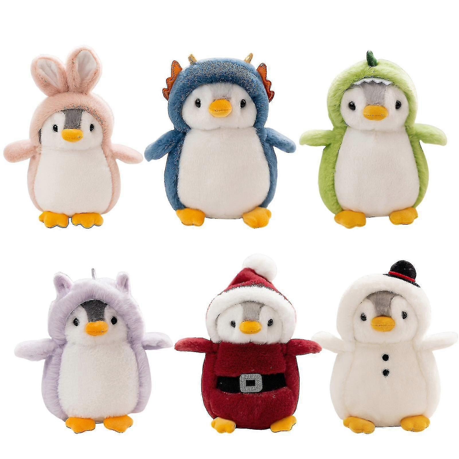 Christmas Penguin Plush Toys Cute Stuffed Cosplay Penguin Dino Rabbit ...