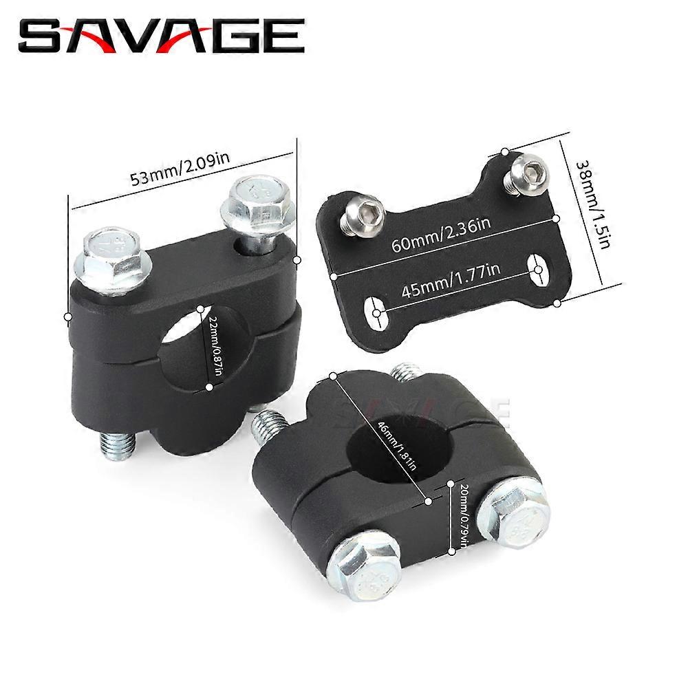 22mm Handlebar Riser Mount For Yamaha MT07 FZ07 MT-07 FZ-07 2014-2020 ...