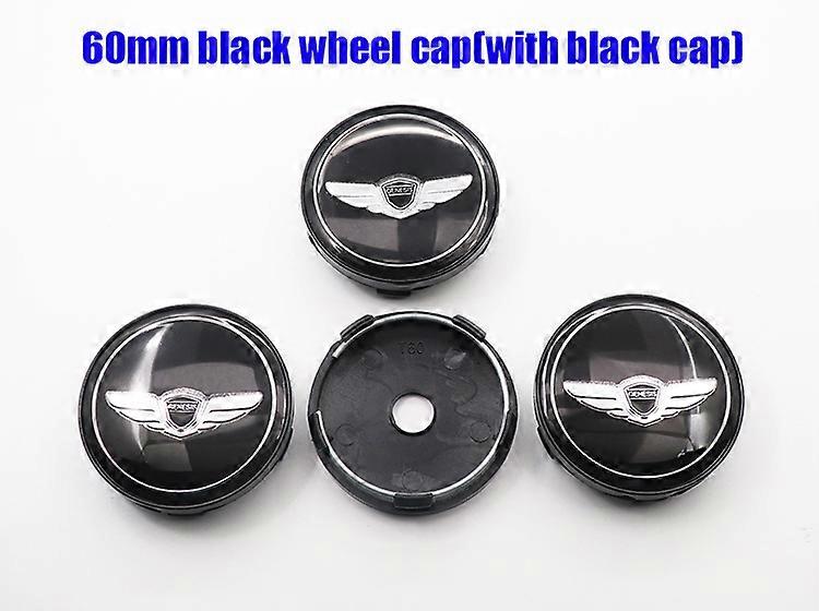 4pcs 56mm 60mm new GENESIS logo car emblem Wheel Center Hub Cap Rim ...