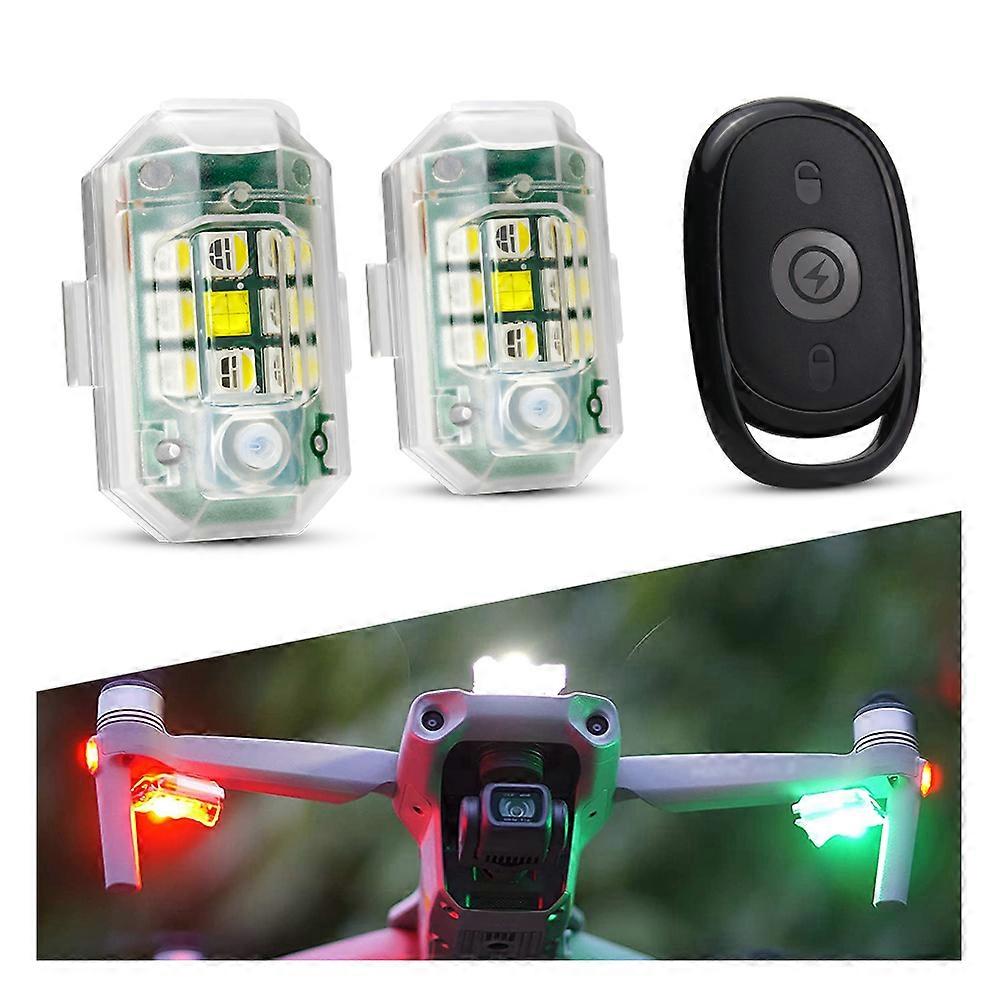 Wireless Remote Control Strobe Light LED Warning 7 Colors Aircraft Car ...
