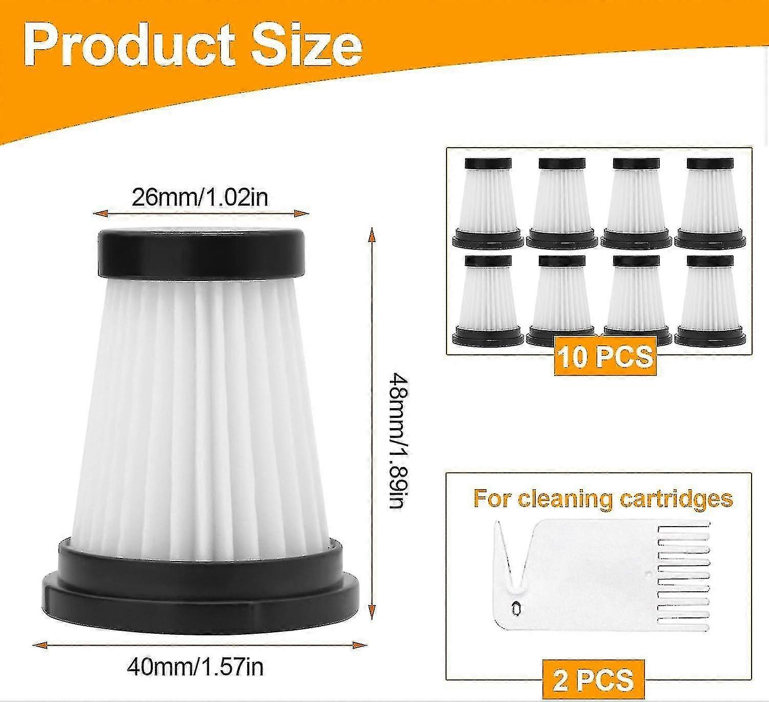 12 Pack Hepa Filter For Genius Invictus One 1.0 | Fruugo UK