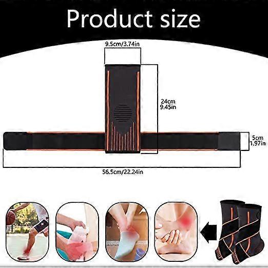 Adjustable sprained ankle splint strap, ligament support injuries ...