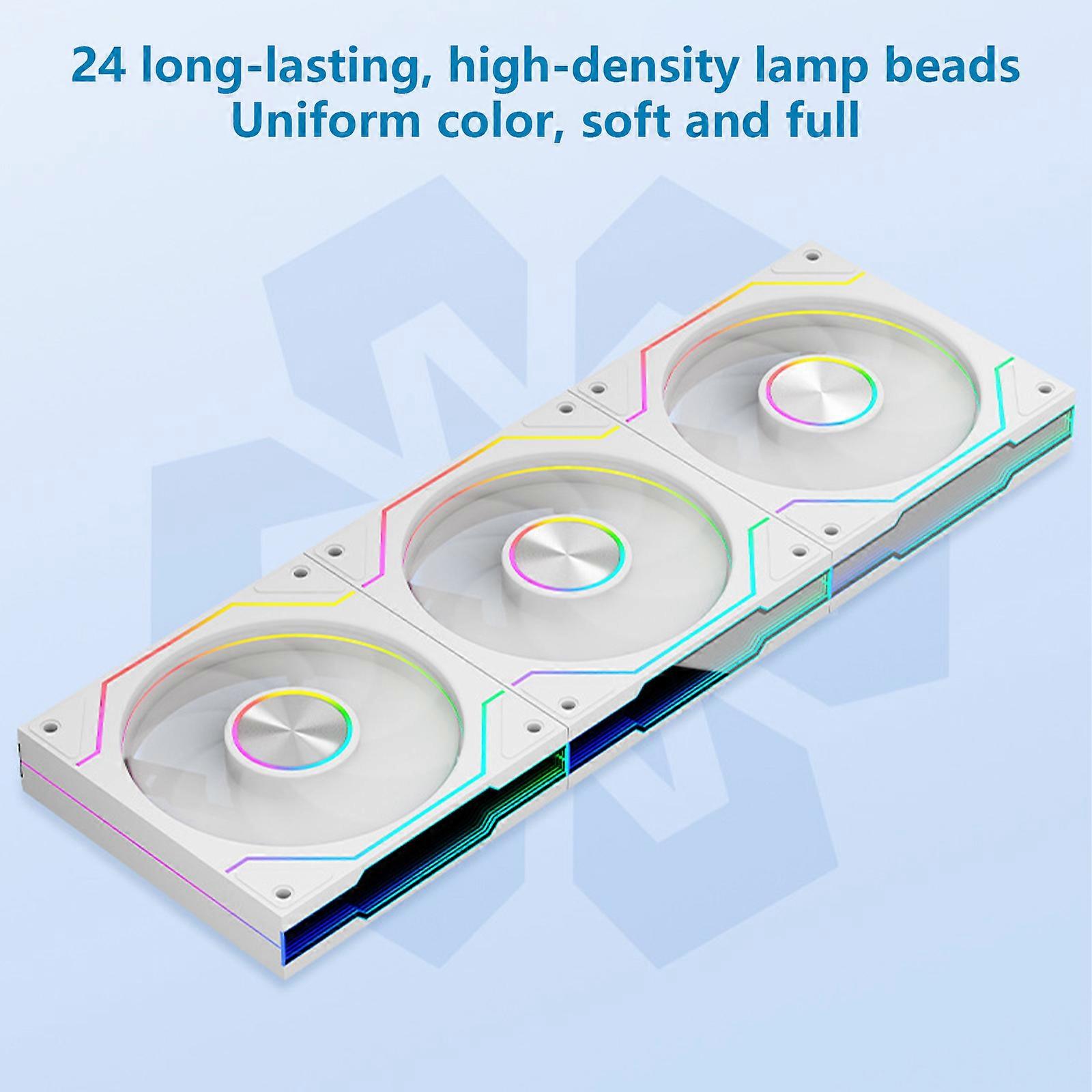 Advanced Cooling 120mm PWM PC Fan with ARGB Lighting, Infinitys Mirror ...