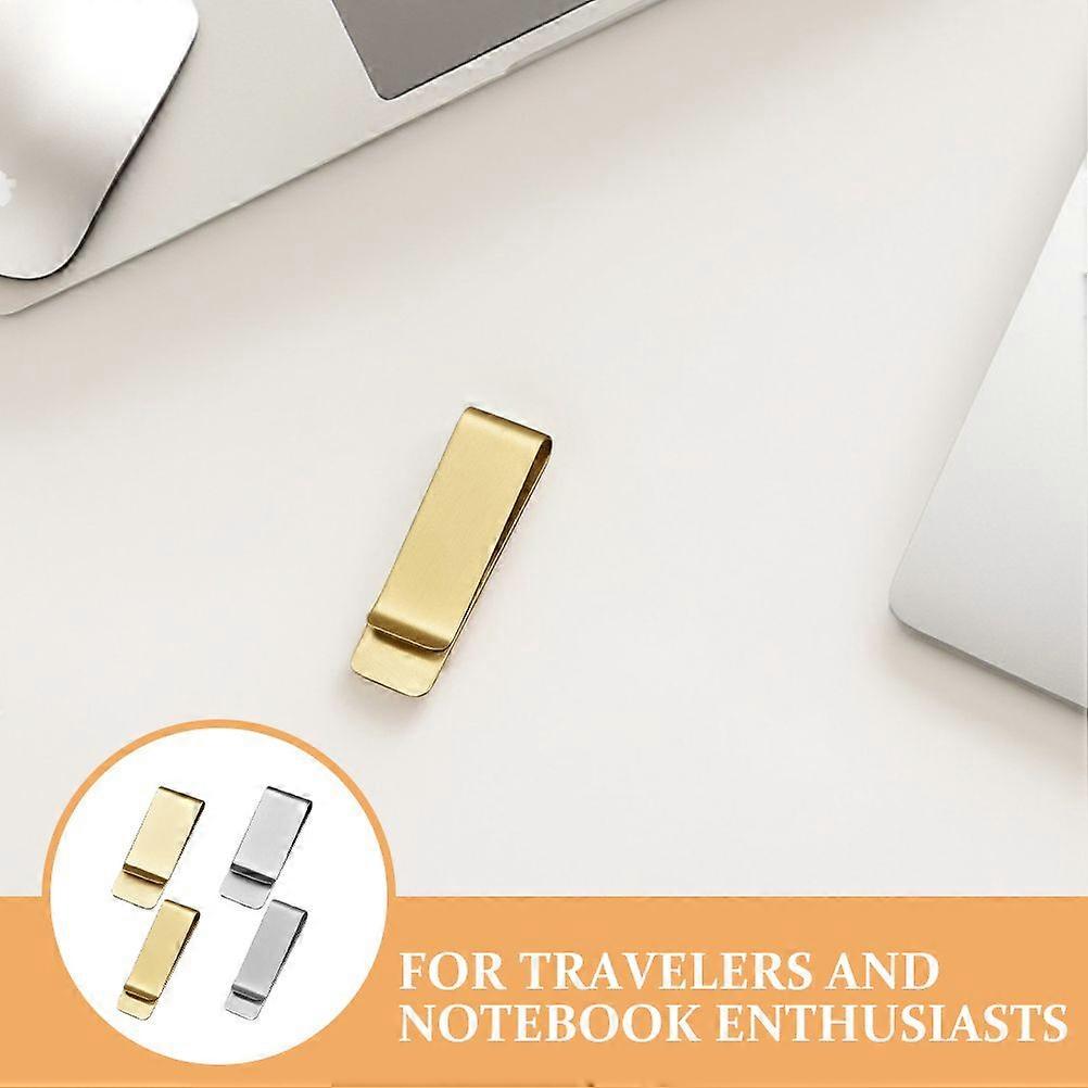4pcs Stainless Steel Money Clips Multifunctional Pen Clips For ...