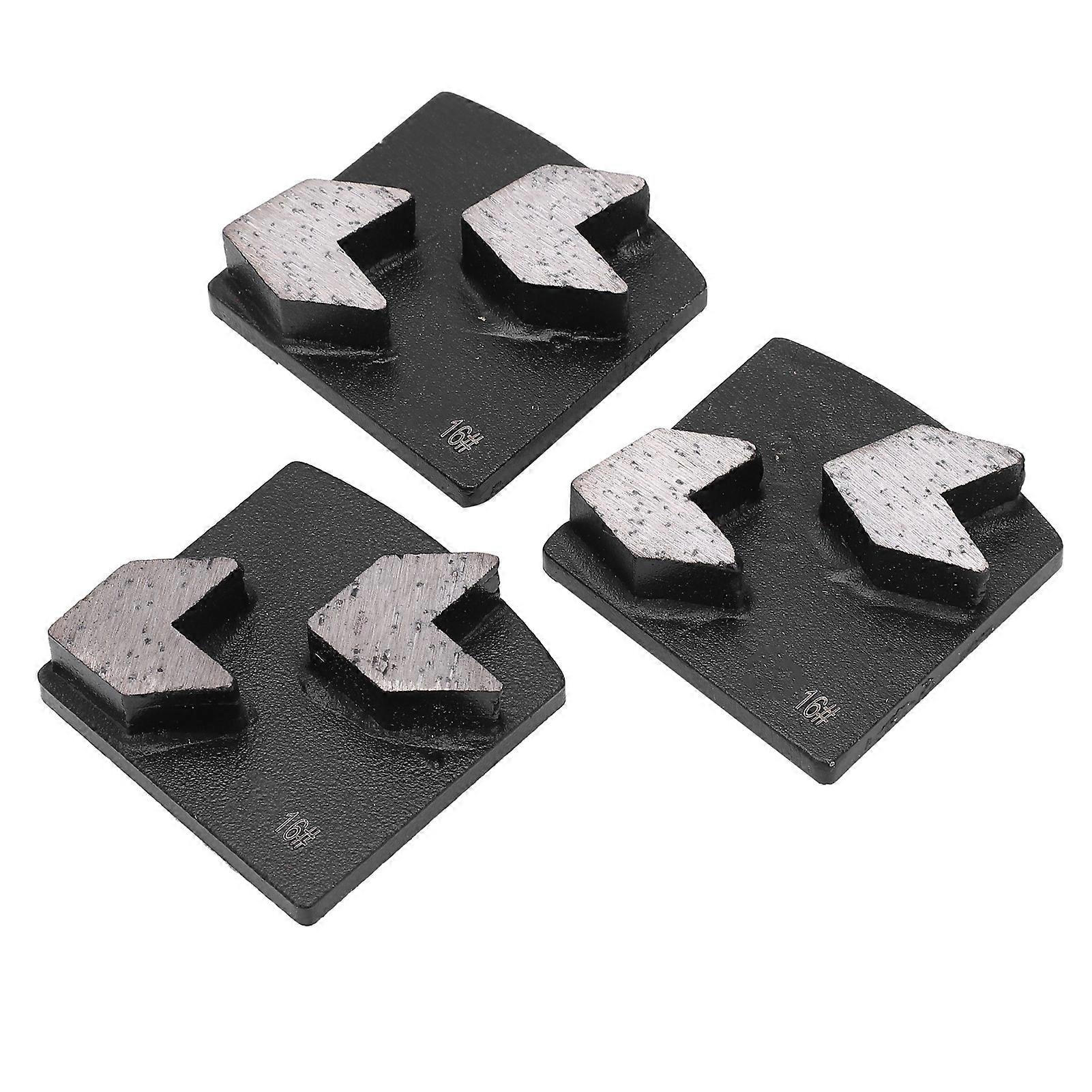 3Pcs Diamond Grinding Block Dovetail Arrow Tooth Black Polishing Pad ...
