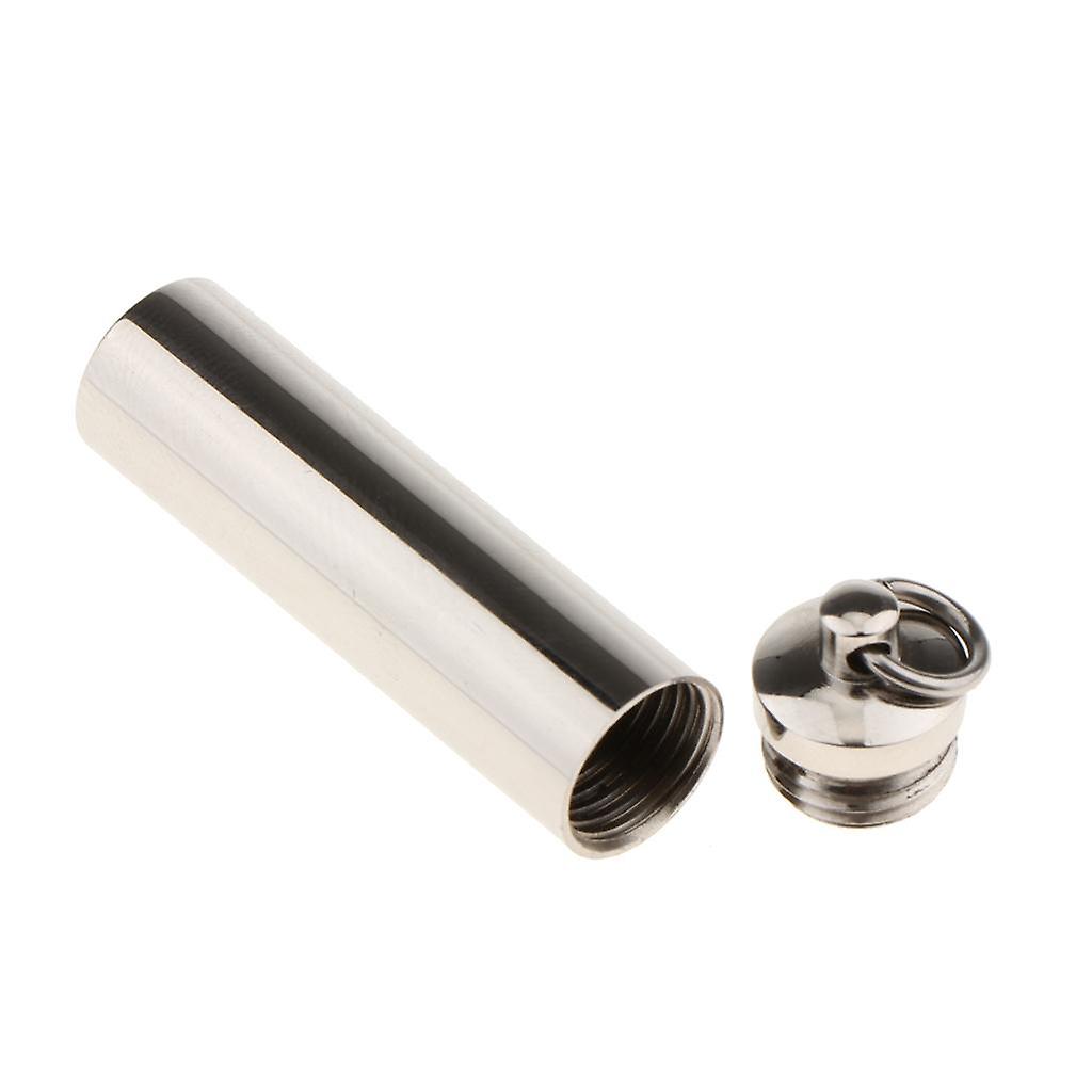 Stainless Steel Capsule Pendant Urn Ash Memorial Keepsake Diy Pendant ...