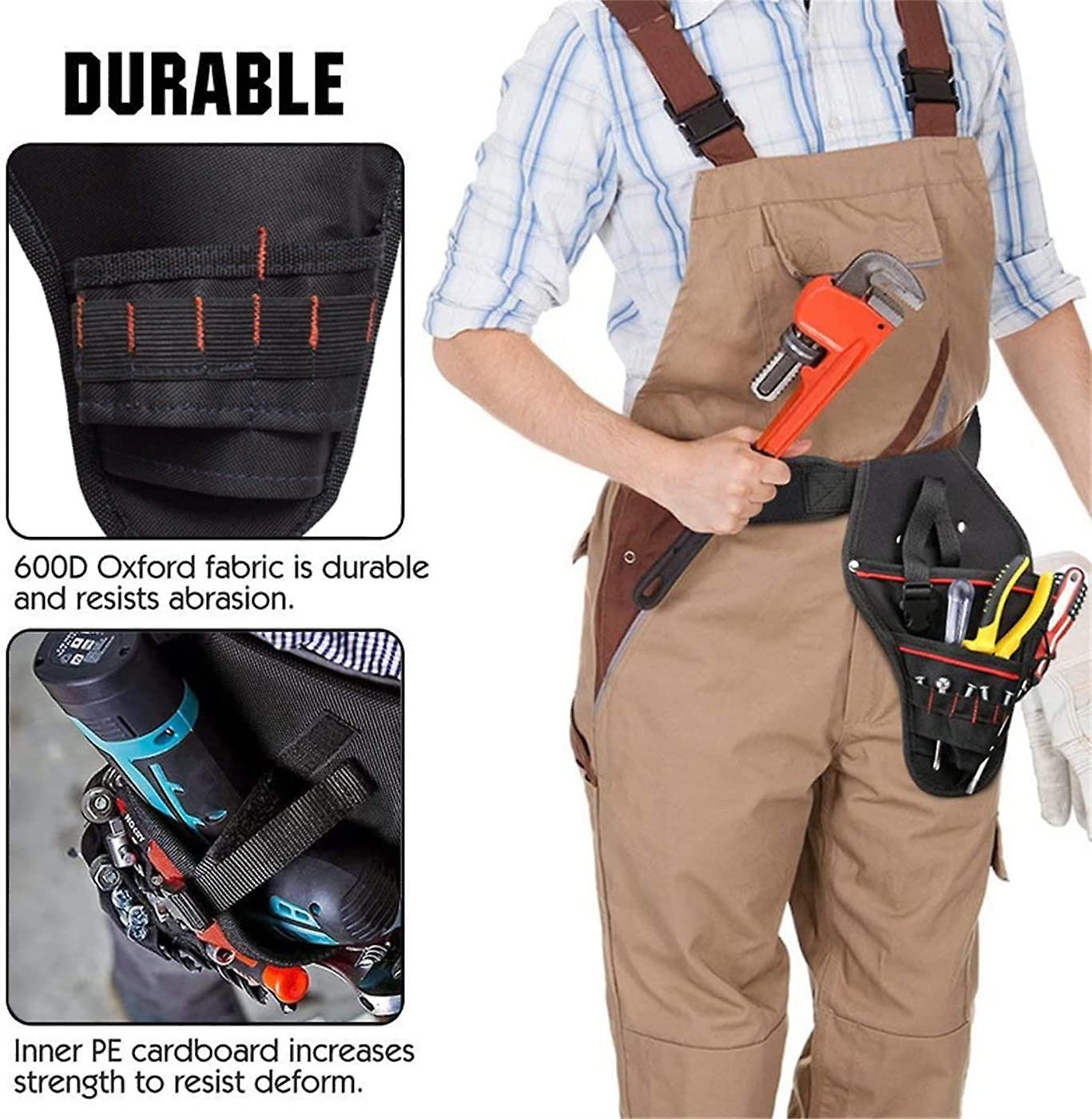 Tool Bag With Belt, Electric Drill Tool Holder Bag, Tool Holster ...