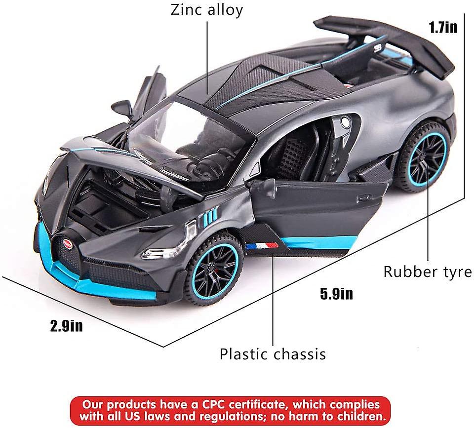 1/32 Skala Bugatti Divo Bilmodell Leksak Zinklegering Gjutning Dra ...