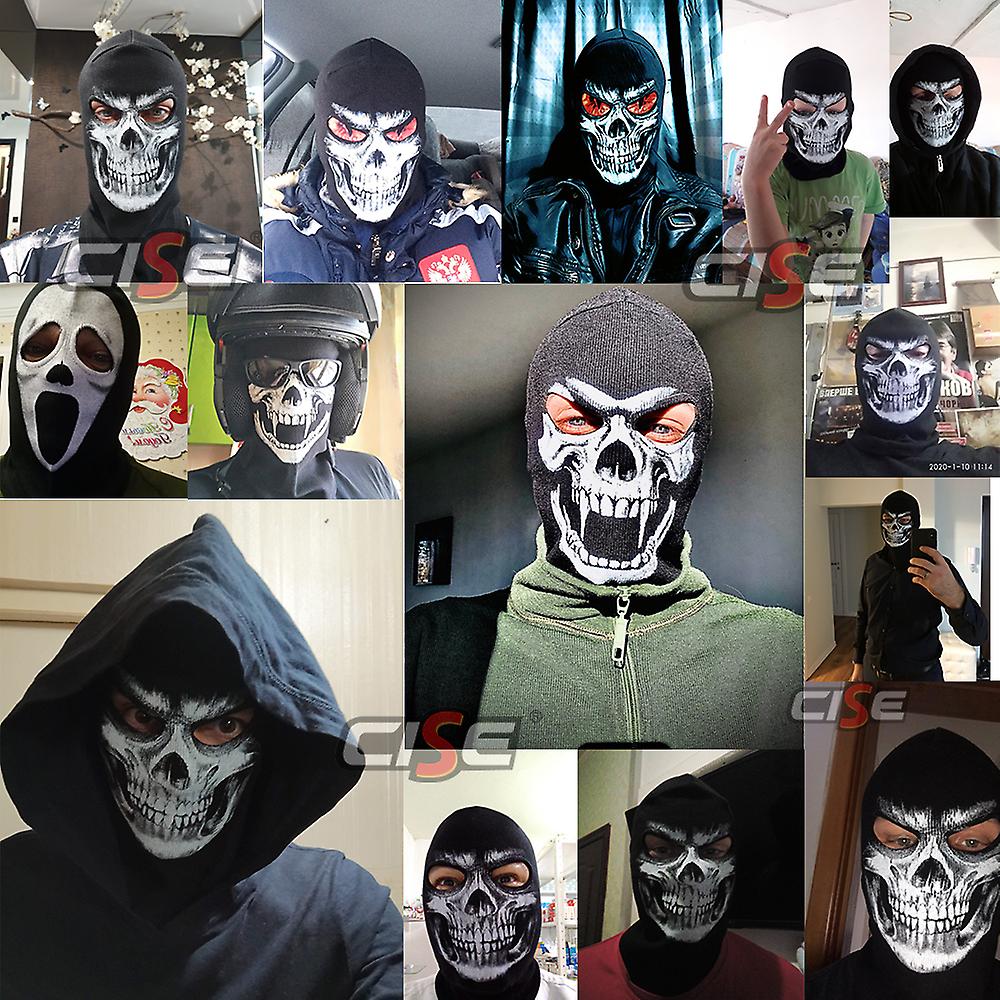 Motorcycle clava Skull Ghost Skeleton Hat Tactical Army Airsoft ...