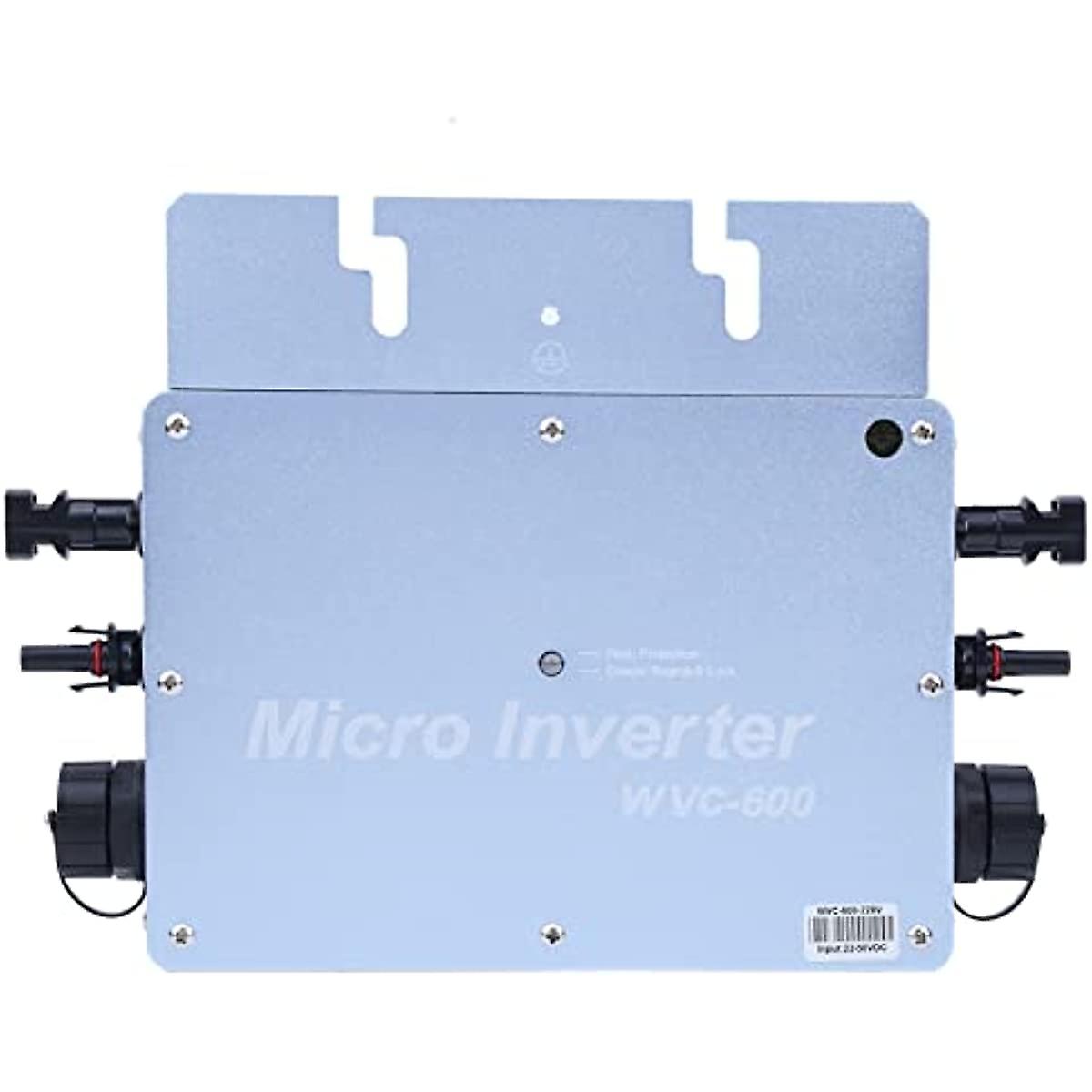 600W 220v Grid Tie Inverter, Stackable Outdoor Waterproof Smart Micro ...