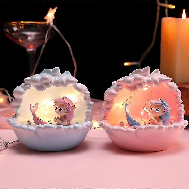 Mermaid Sea of Starfish Waves Shells Mermaid Star Lamp Practical Night ...