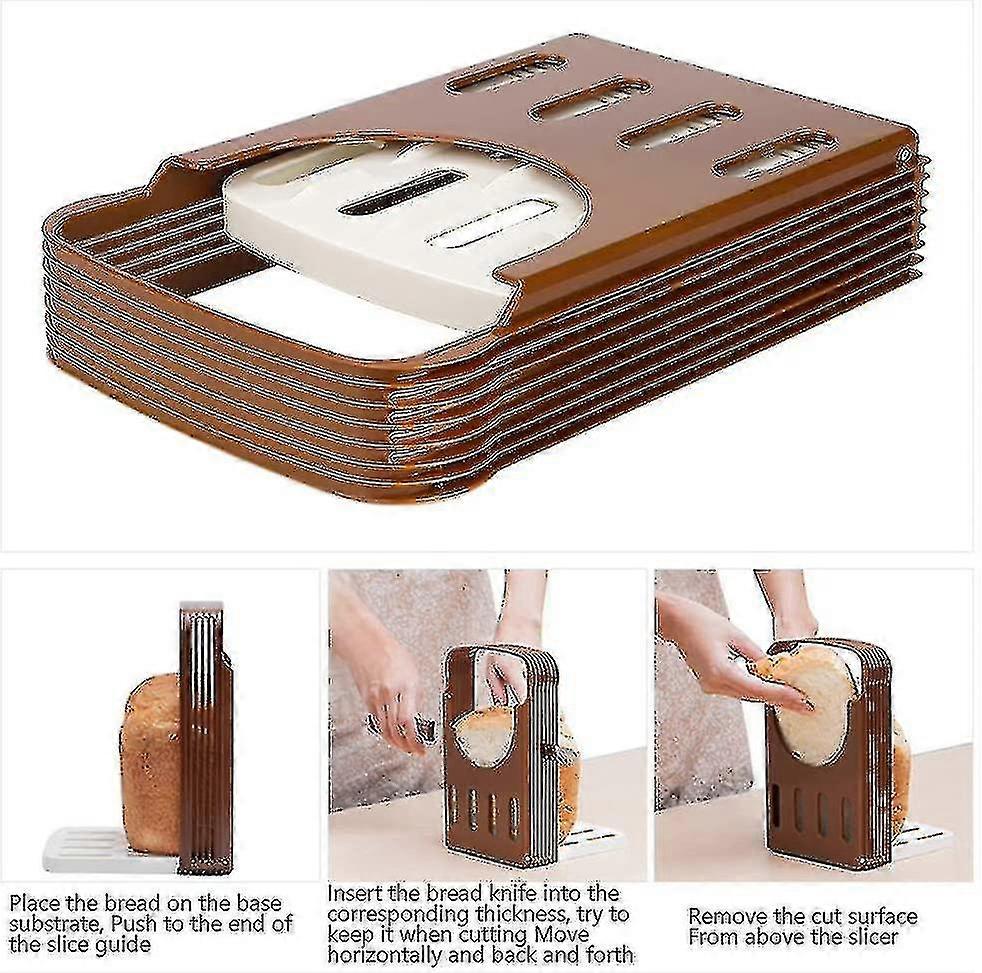 Bread Slicing Machine, Folding Adjustable Bread Slicer, Fast Slicing ...