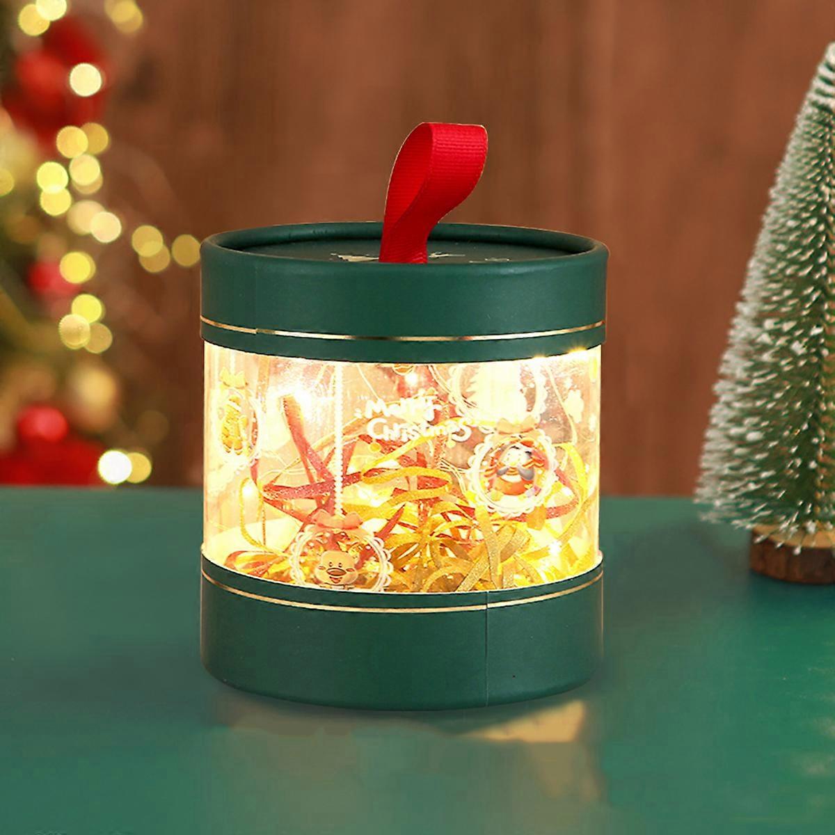 2pcs Christmas Gift Box Cuddle Bucket For Christmas, Fruit Box, Can See ...