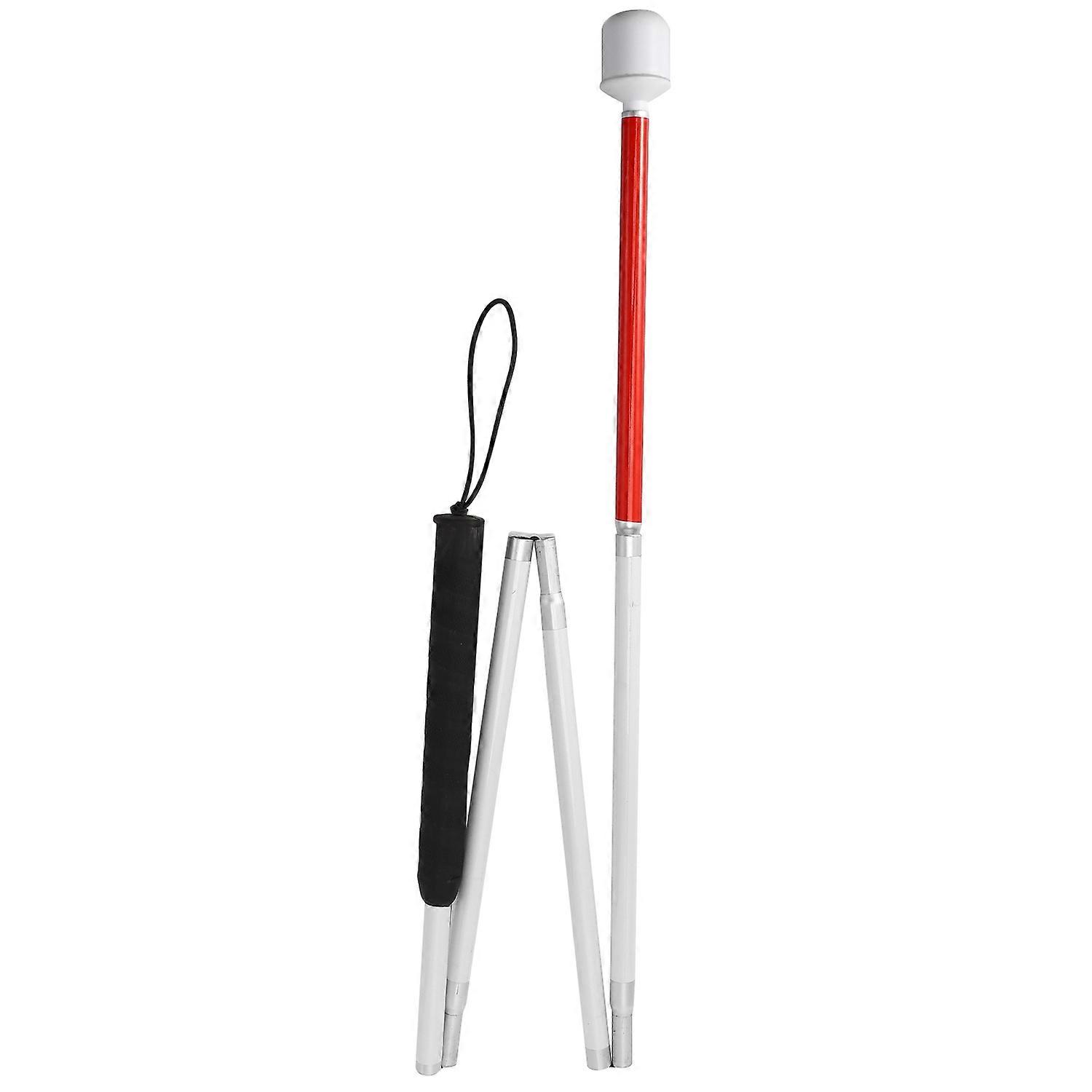 Aluminum Folding Cane 4-Sec Folding Cane with Rolling Tip for Blind ...