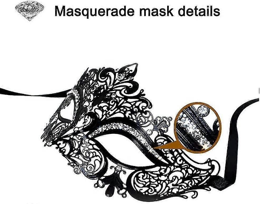 Lady Of Luck Masquerade Masks, Venetian Masks, Metal Masquerade Mask ...