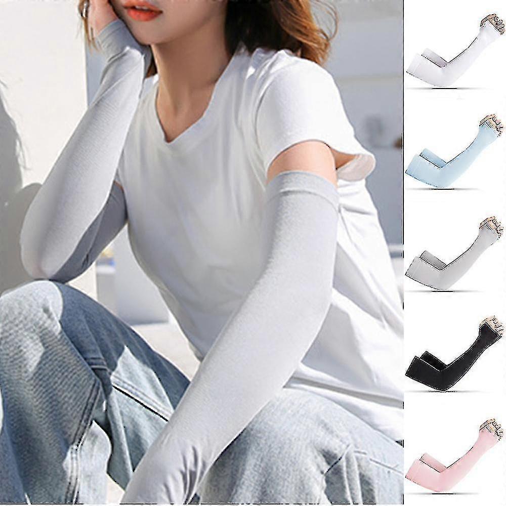 Sunscreen Ice Silk Sleeves Arm Sleeves Outdoor Uv Protection Long ...