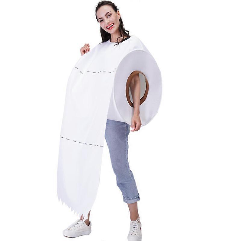 Giant Toilet Paper Roll Adult Halloween Costume | Hilarious Costume For ...