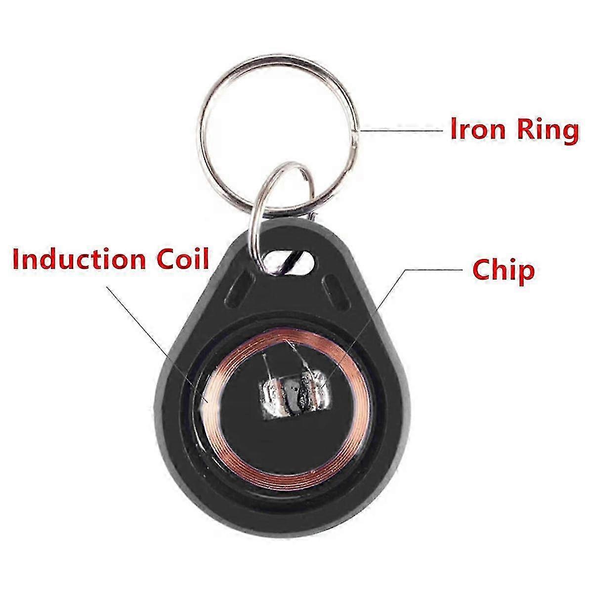 50Pcs T5577 Writable 125kHz RFID Key Fob Proximity ID Card Token Tag ...