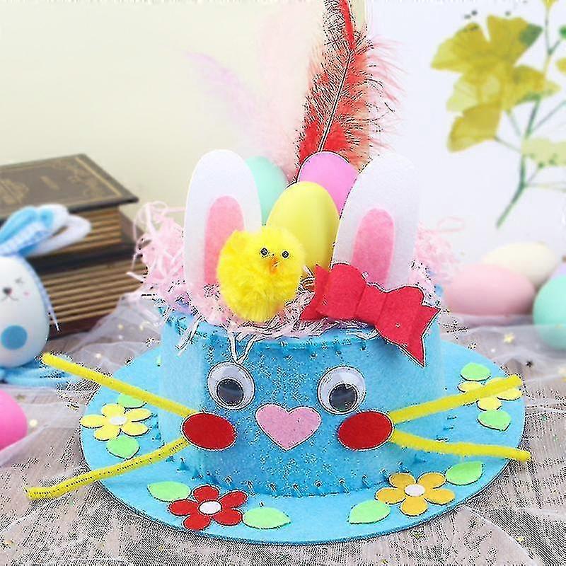 Children Diy Easter Hat Set Decorations Crafts , To Make Your Own Easter Bonnet Game Supplies ...