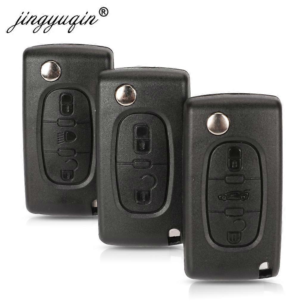 10pcs 2/3 Buttons Car key Case for Peugeot 207 307 308 407 607 807 For ...
