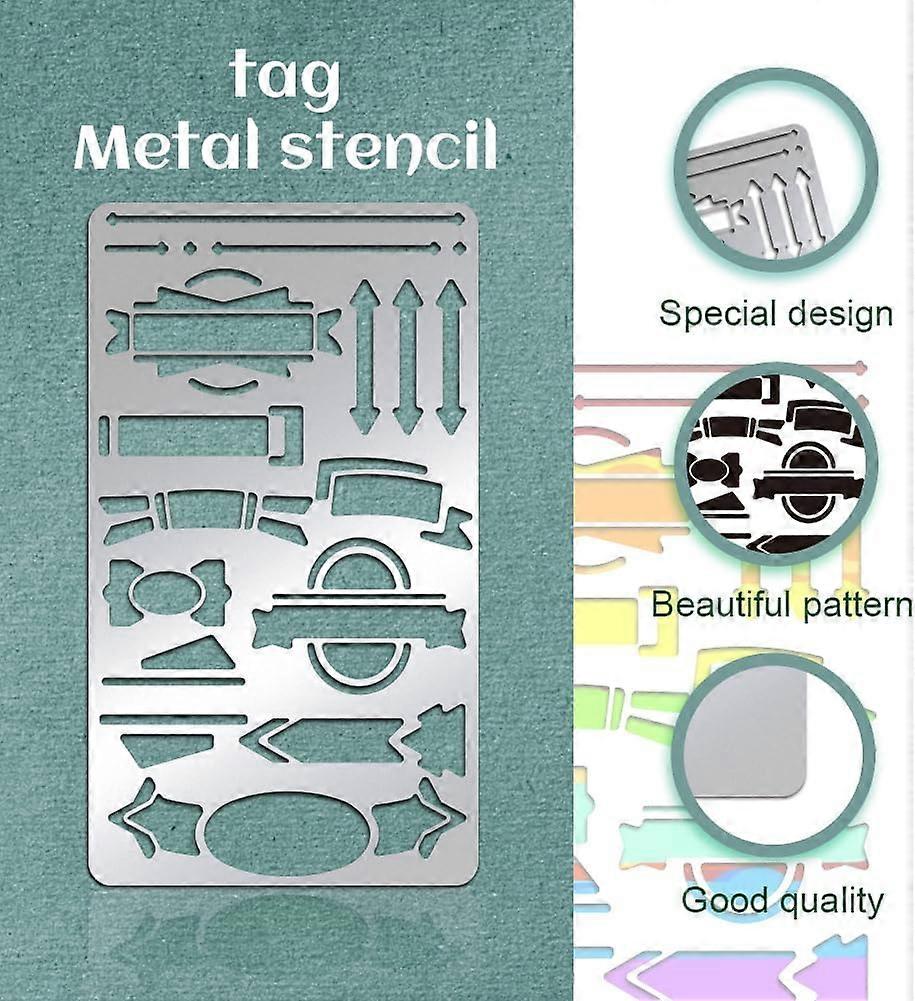 1Pc Label Symbol Metal Stencil Stainless Steel Template Tool Metal ...
