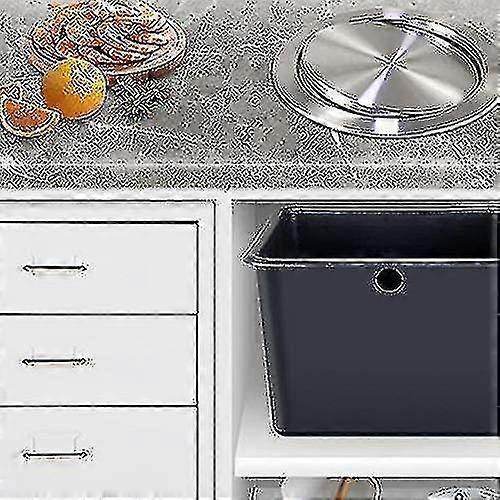 Built-in Type Built-in Stainless Steel Trash Can Flap Lid Swing Balance ...