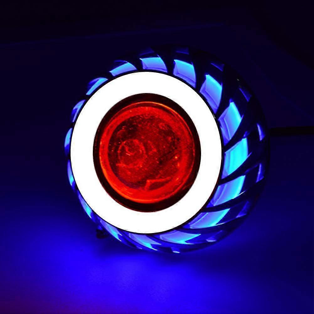 Car Led Angel Devil Eyes Head Lamp Projector Lens Light High/low Beam ...