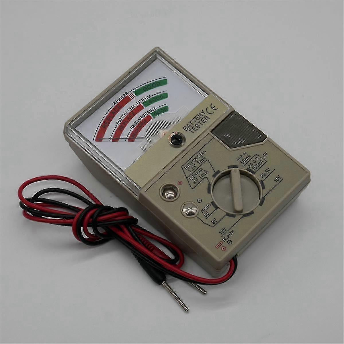 Battery Tester With Meter Electric Voltage Tester For Aa Aaa C D N ...
