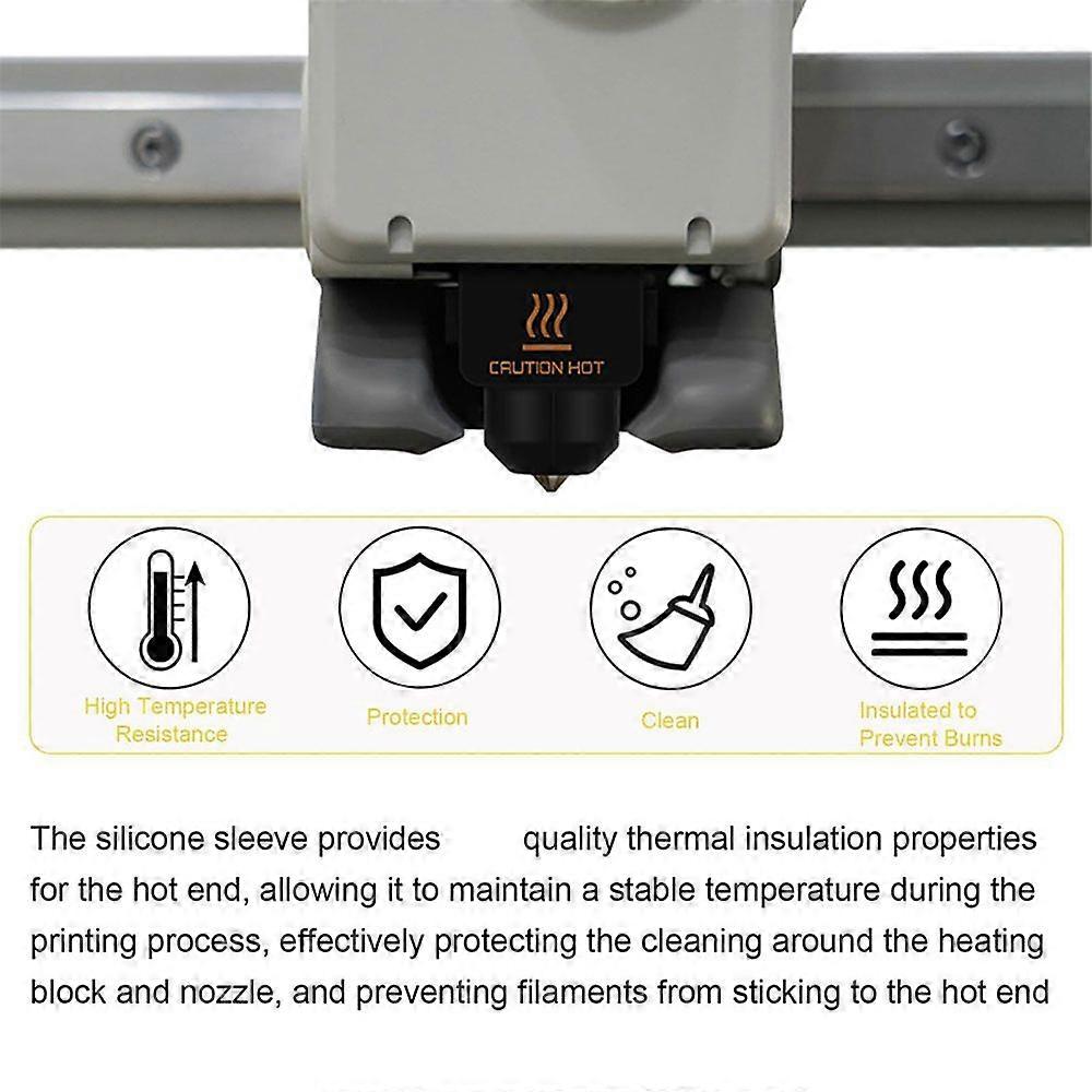 Mini Hotend Silicone Socks, 300 High Temperature Heater Block Silicone Cover for Bambu-Lab A1/A1 ...