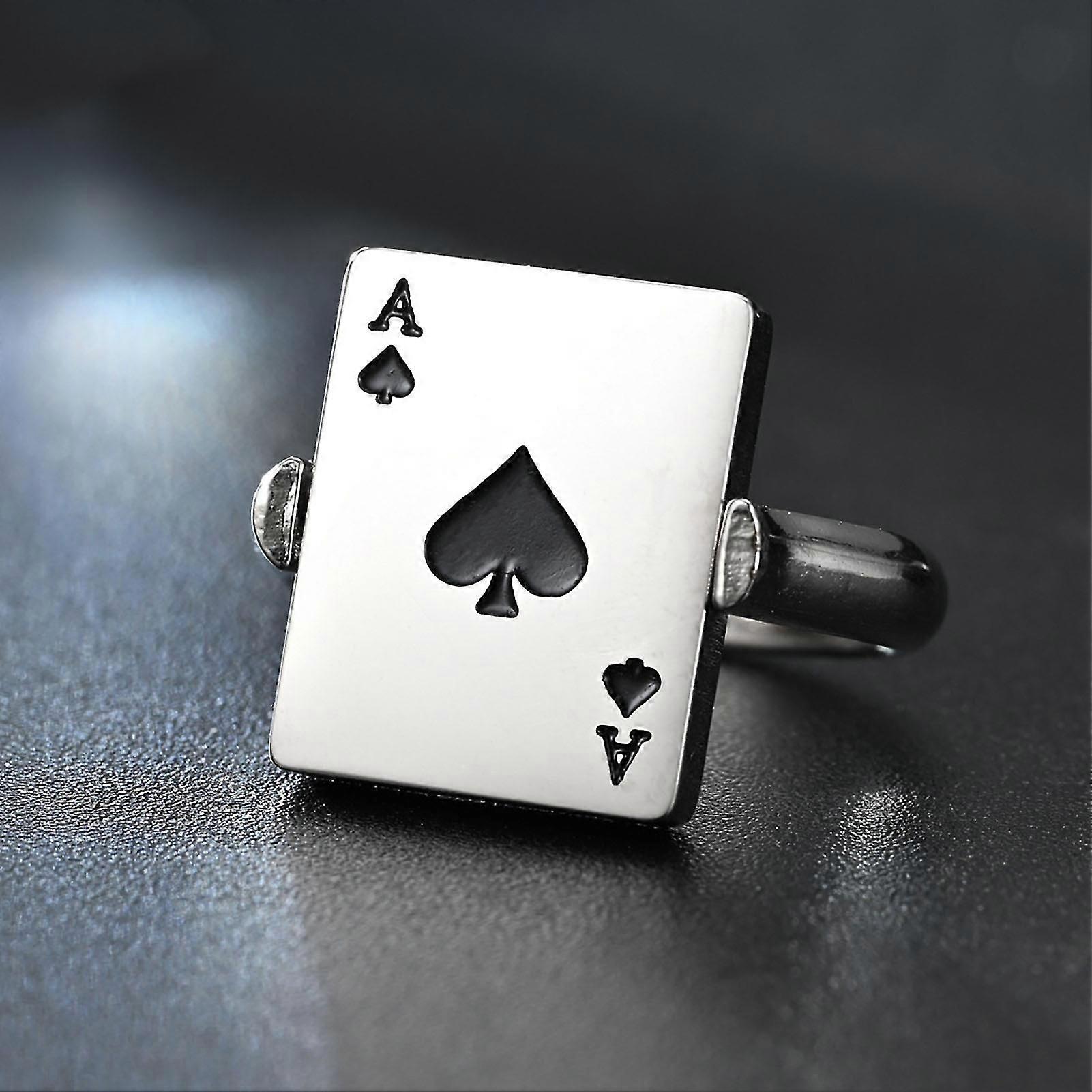 Fidget Rings for Women & Men Reversible Aces of Spades Playing Cards ...