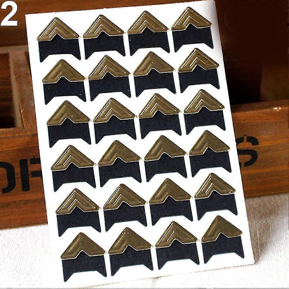 120pcs Self-adhesive Photo Frame Corner Sticker Set Scrapbook Album ...