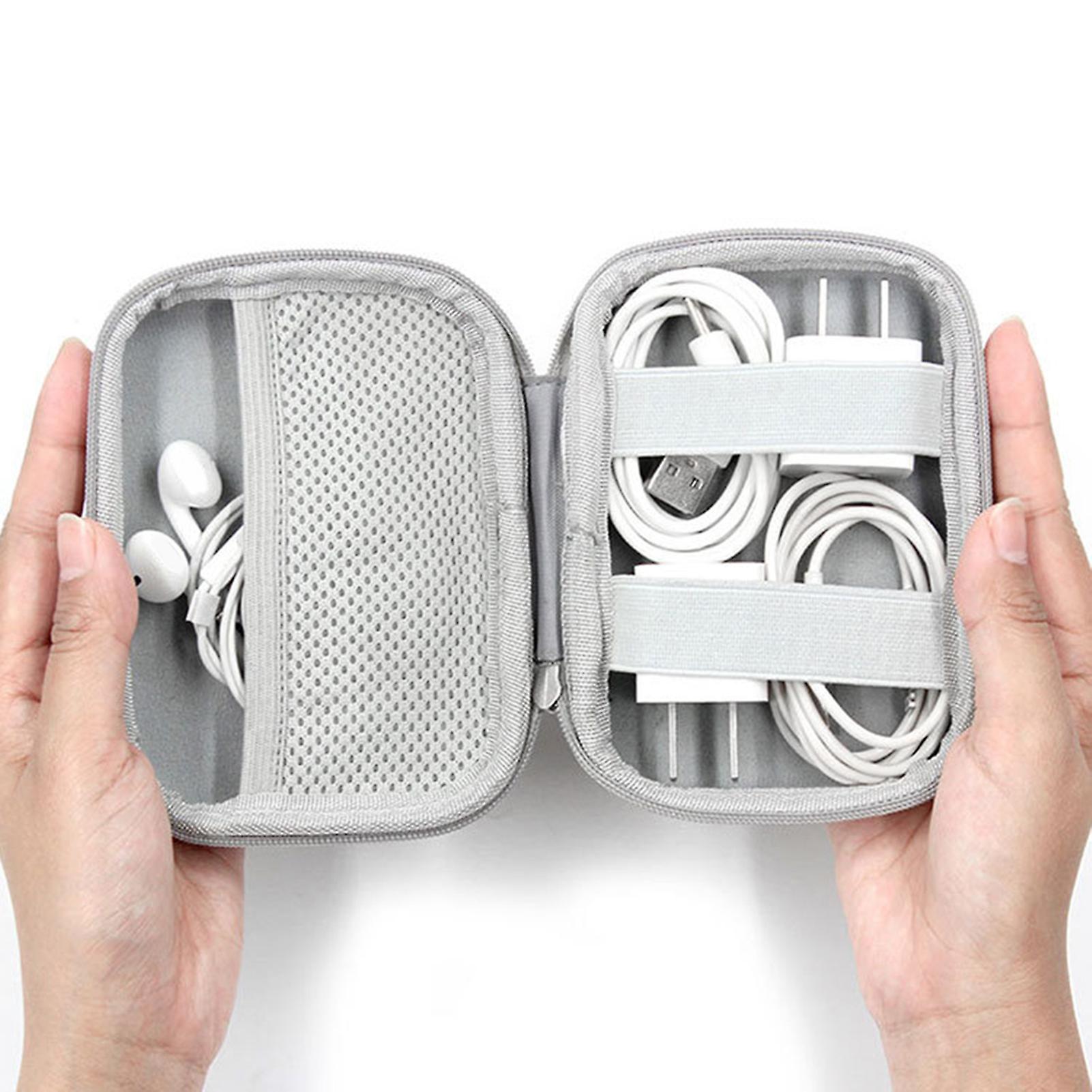 Earphone Case Elastic Band Mesh Pocket Mini Round/Square/Rectangle ...