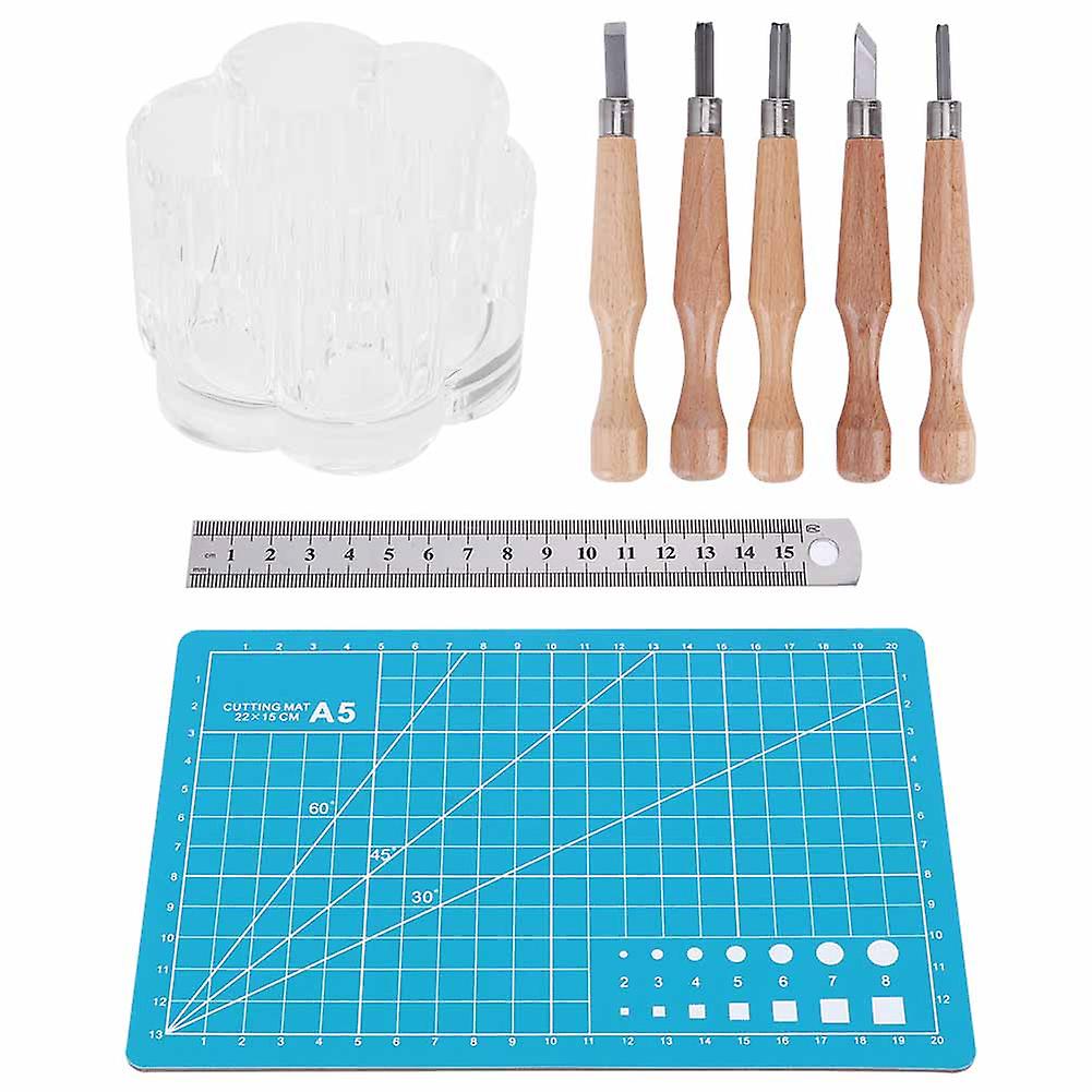 Professional wood carving tool set made of alloy steel, equipped with a ...