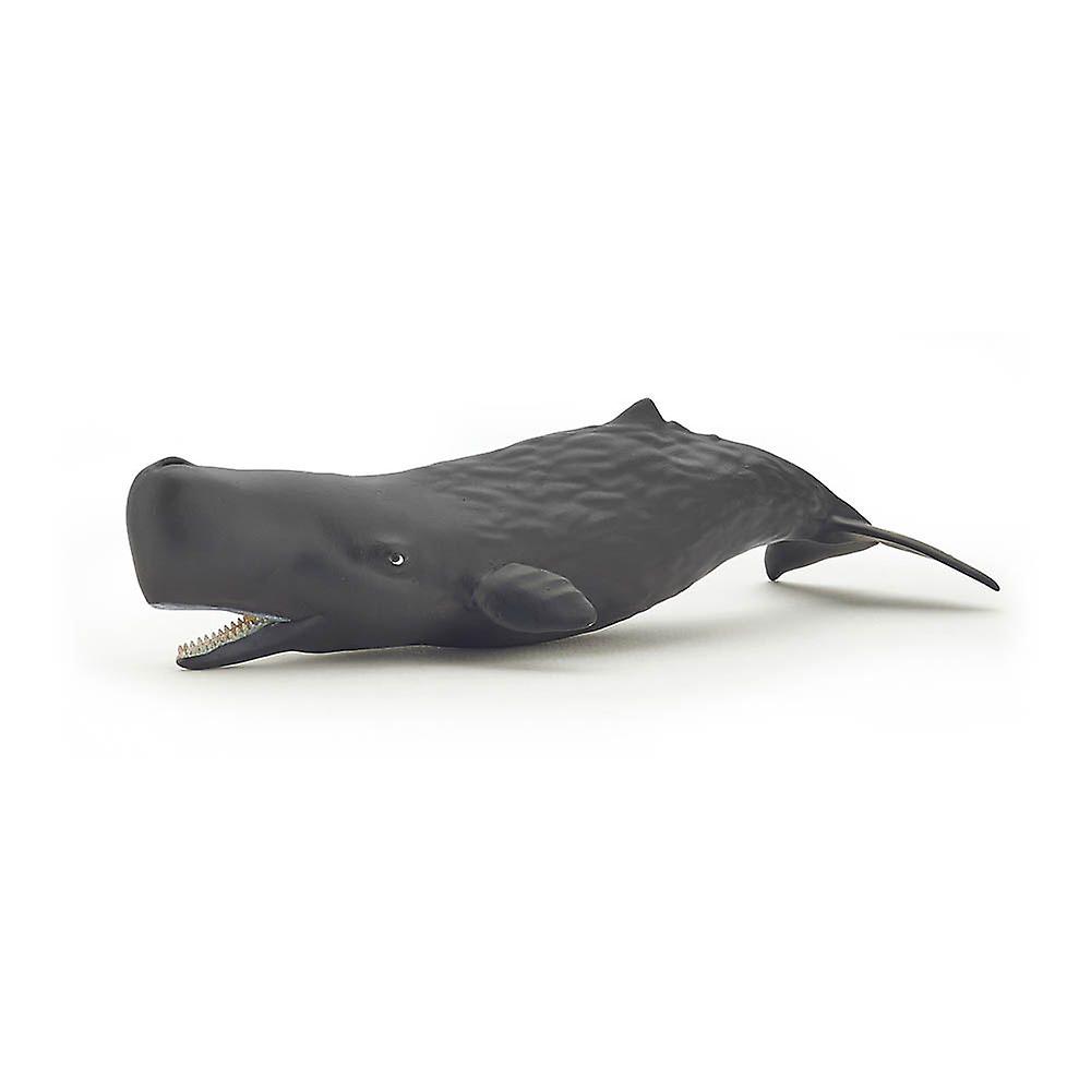 Papo marine life sperm whale calf toy figure, 3 years or above, grey ...