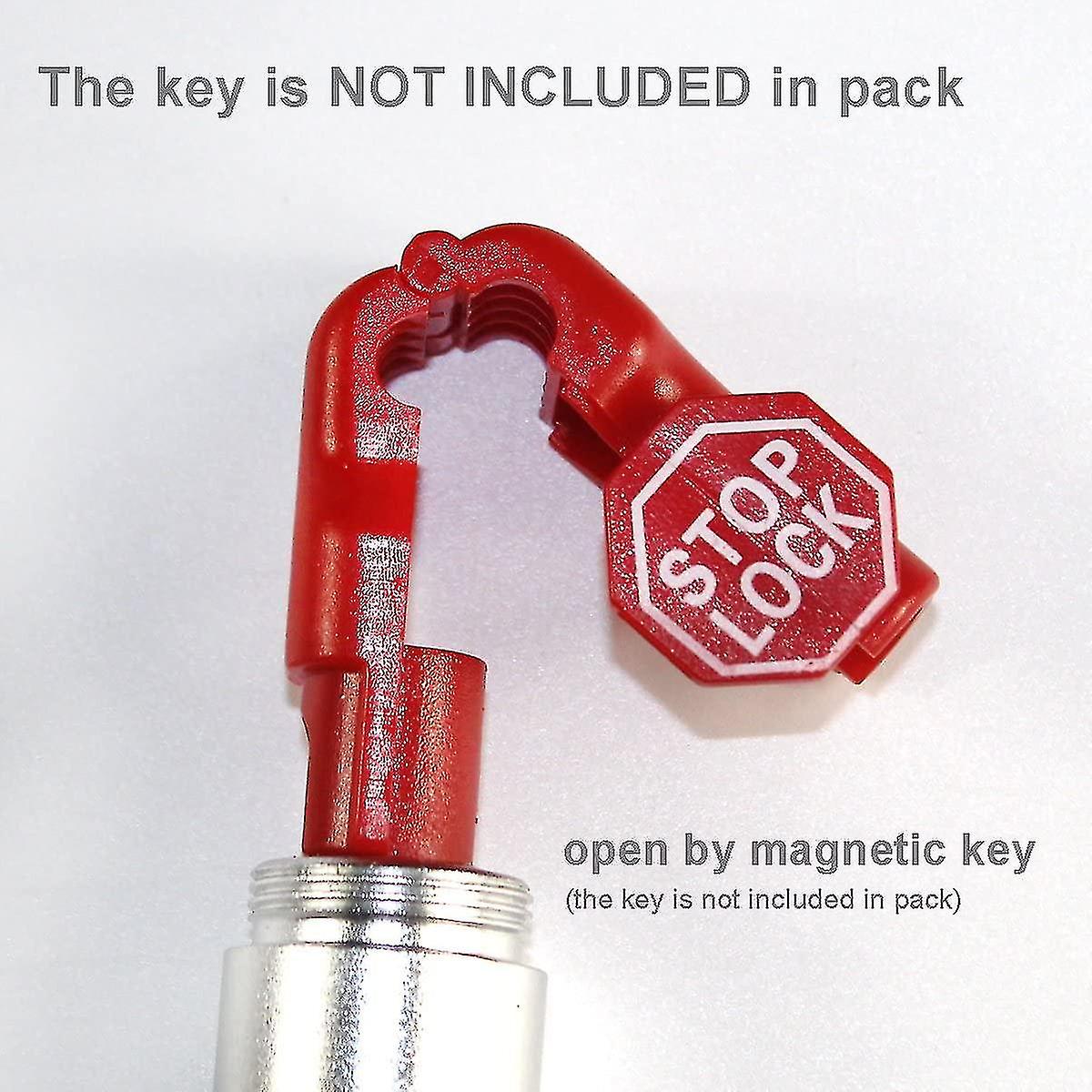 Peg Hook Lock Stop Lock 100 Pieces Plastic Red Stop Lock Anti-theft ...