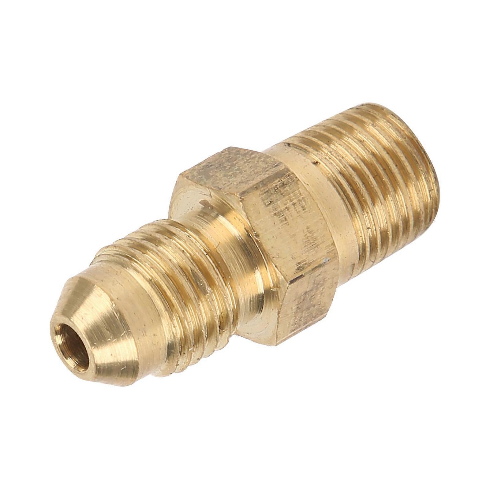 Straight Brass Fuel Line Hose Adapter -3 AN Male to 1/8in NPT Connector ...