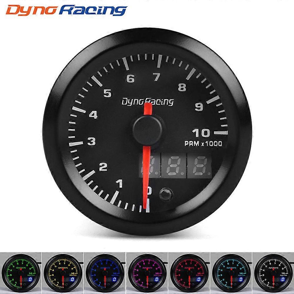 Dynoracing 2" 52mm 7 Colors LED Dual Display Boost Water Oil temp Oil pressure Voltmeter Air ...