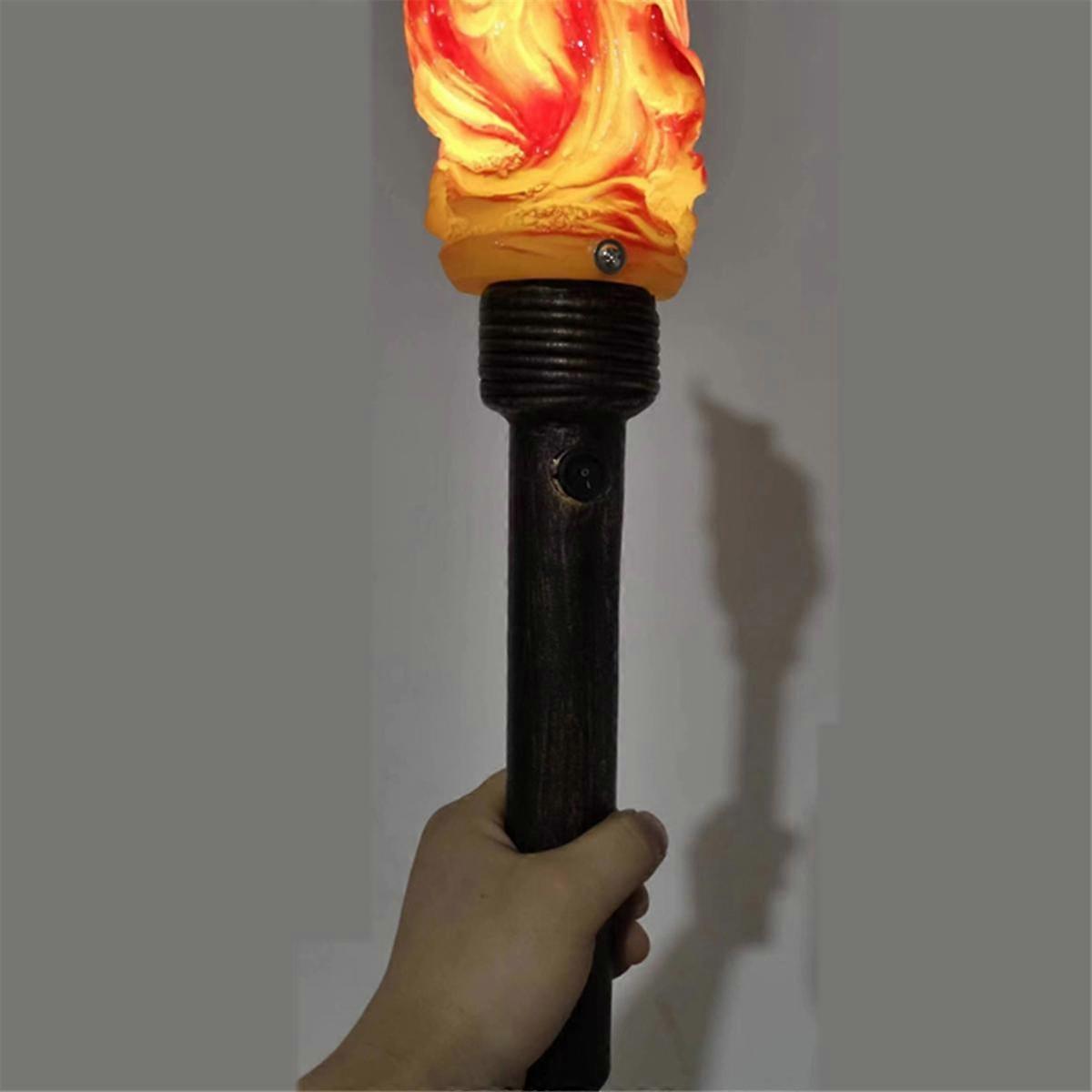 Handheld Torch Props LED Lights, Realistic Flame Torch for Games Sports ...