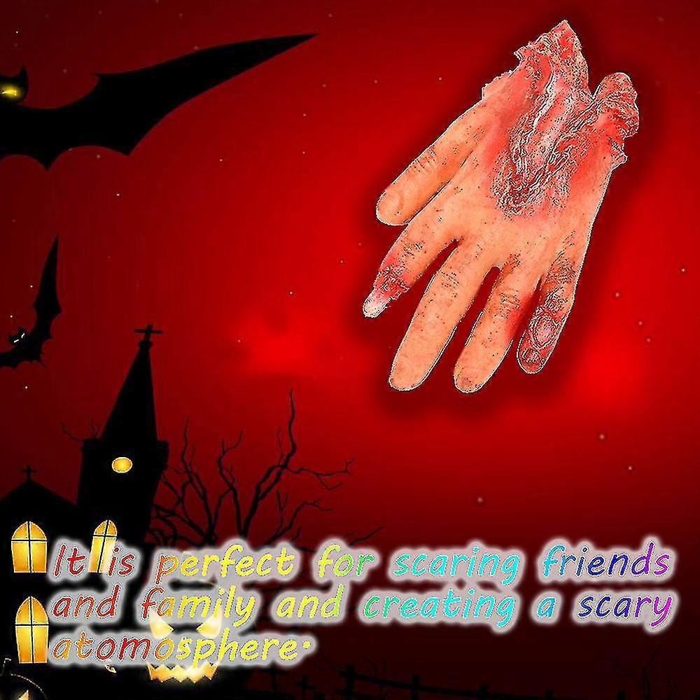 1pcs Scary Cut Off Bloody Fake Latex Lifelike Arm Hand Foot Heart Brain ...