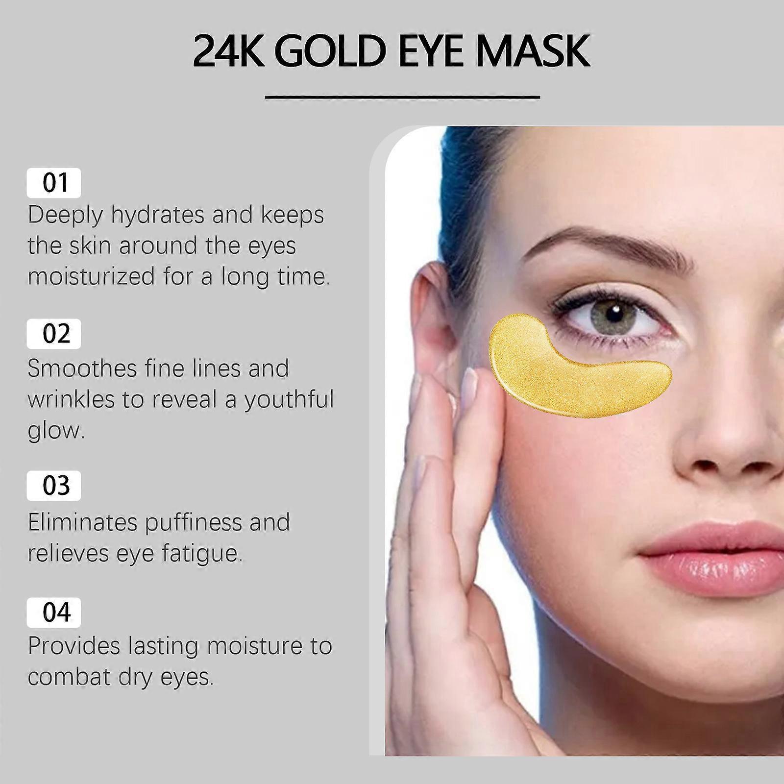 good Under Eye Patches , 24K Gold Under Eye Mask for Puffy Eyes, Dark ...