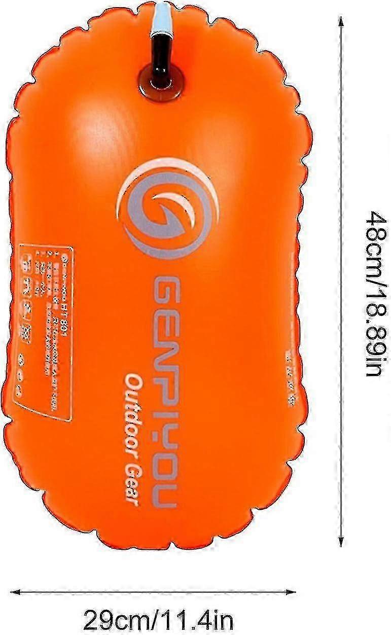Swim Buoy Waterproof Inflatable Dry Bag, Safety Float Highly Visible ...
