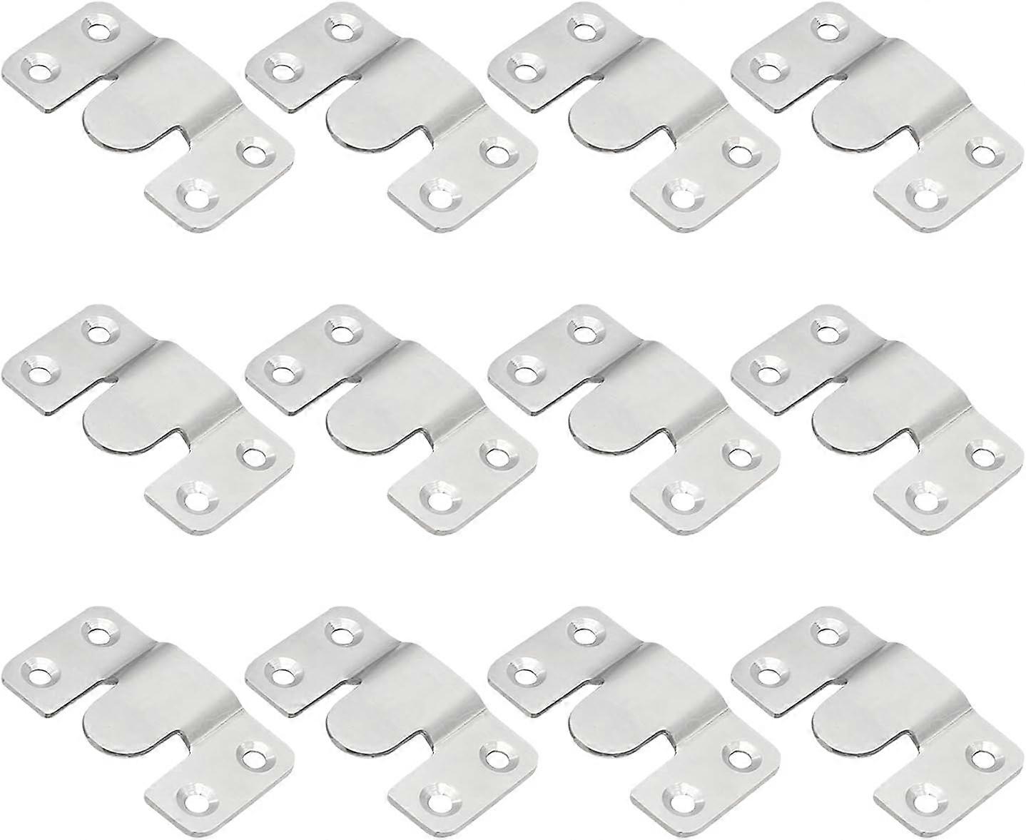 Flush Concealed Mount Bracket, 12pcs Stainless Steel headboard Brackets ...