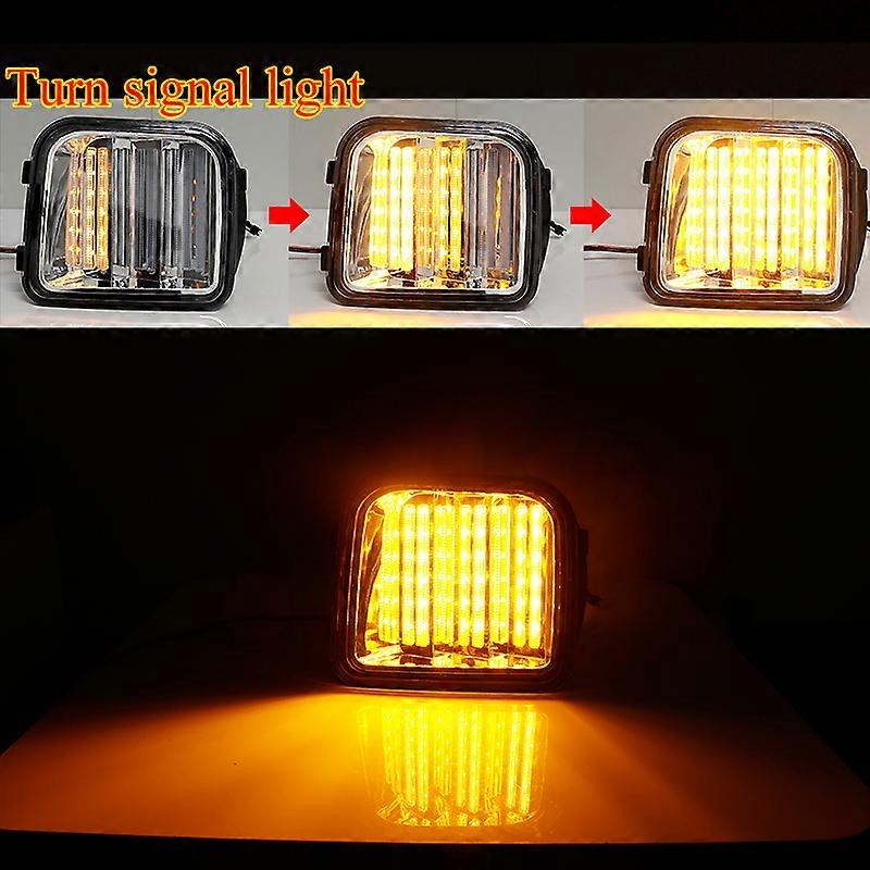 Switchback Sequential Amber & White LED Car Front Bumper Turn Signal ...