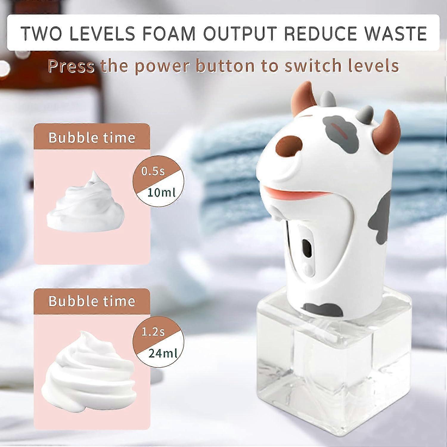 LINJOU Automatic Soap Dispenser, Cute Touchless Foaming Soap Dispenser ...