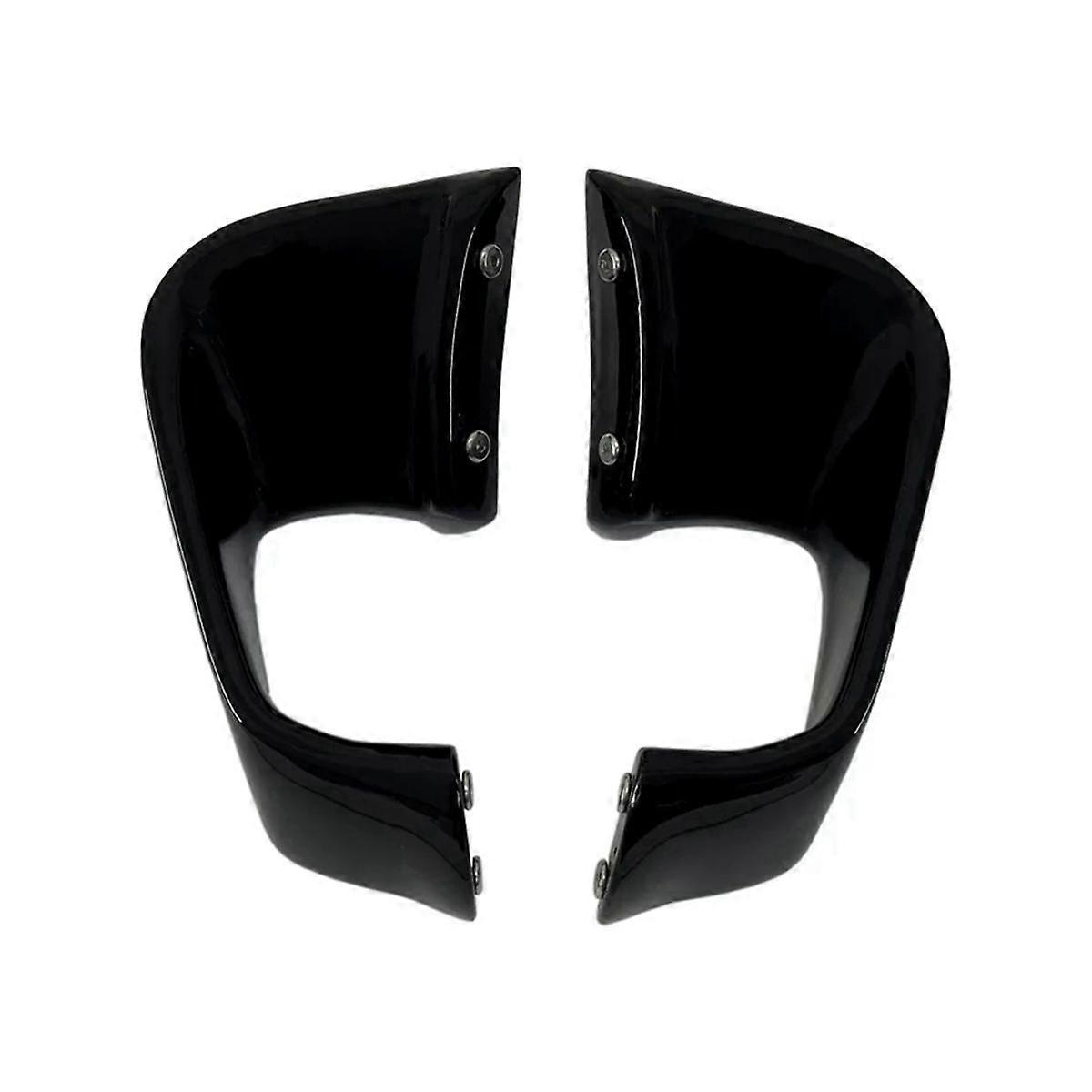 Gloss Black Motorcycle Fixed Fairing Small Wing Spoiler Aerodynamic ...