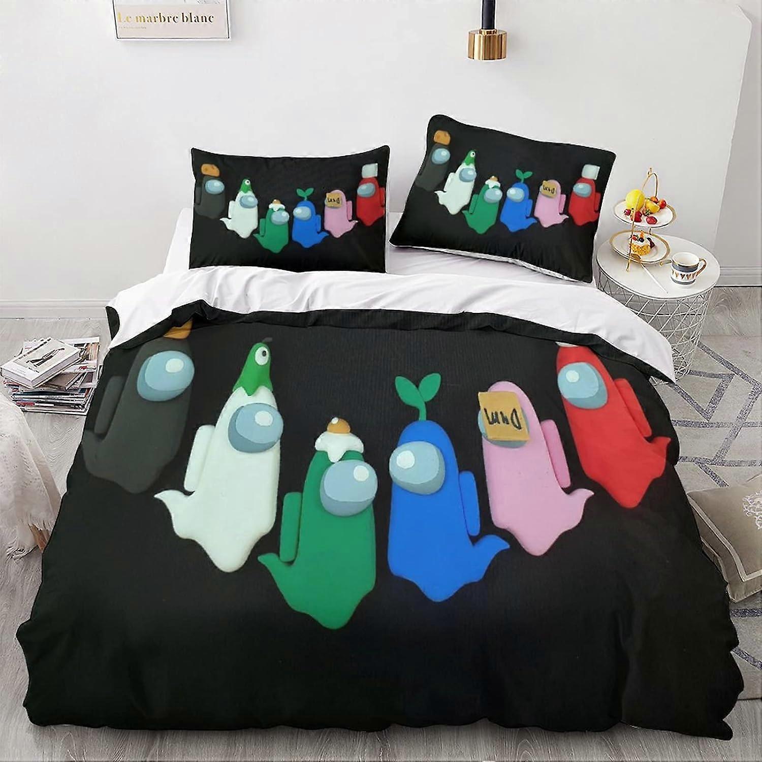 Among Us! Duvet Cover, Among Us! Printed Bedding Set Microfiber Duvet ...