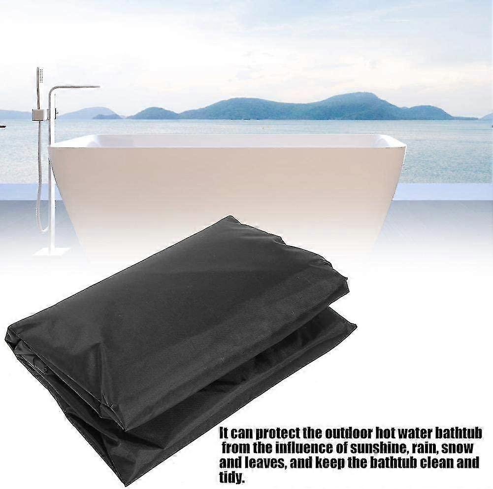 Hot Tub Cover, Square Hot Tub Cover Protector With Elastic Waterproof ...
